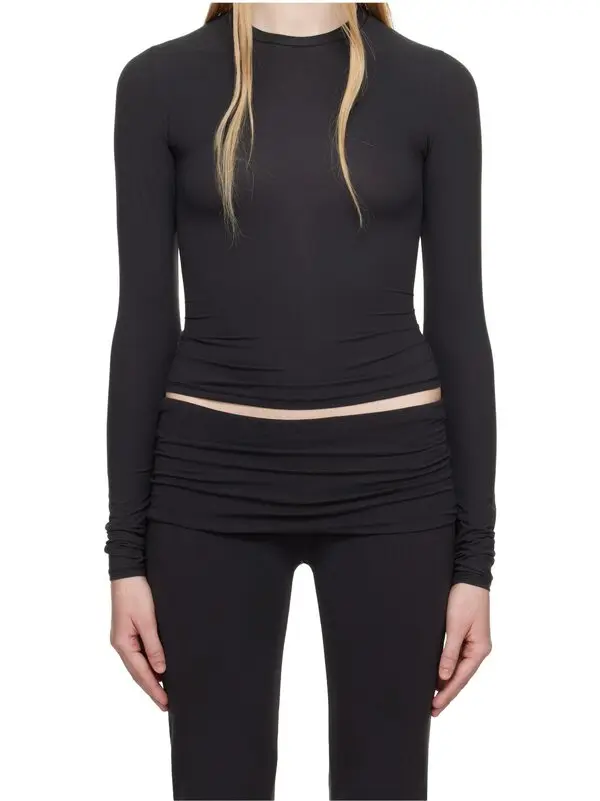 SKIMS Long-sleeved T-shirt - Black