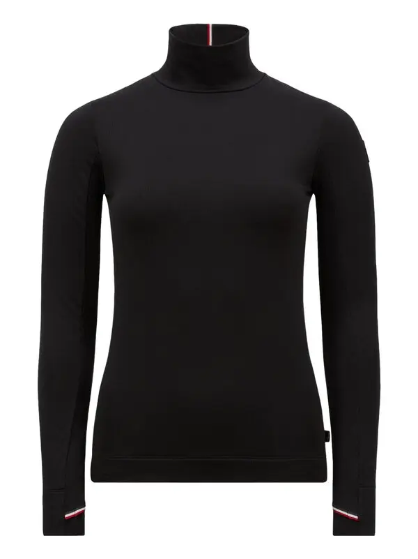 Moncler Turtleneck Knitted Jumper - Black