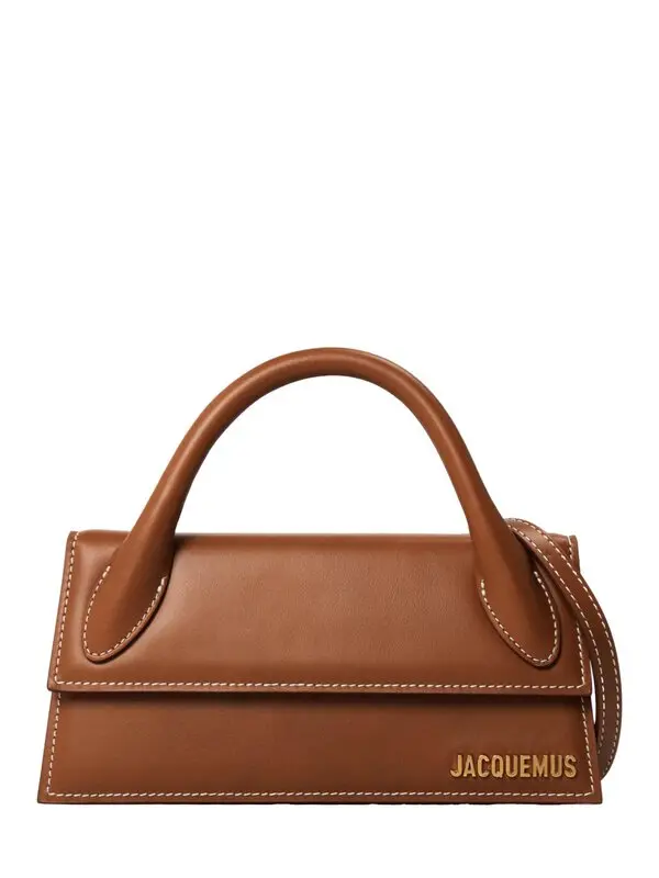 Jacquemus Leather Le Chiquito Mini Bag - Light Brown