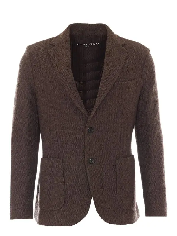 CIRCOLO 1901 Single-breasted Patch-pocket Blazer - Black
