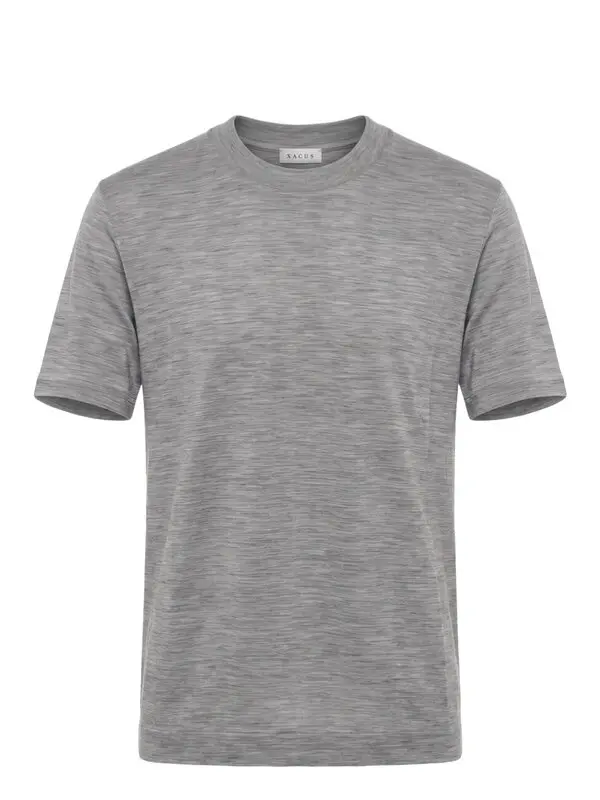 XACUS Crew-neck Wool T-shirt - Grey