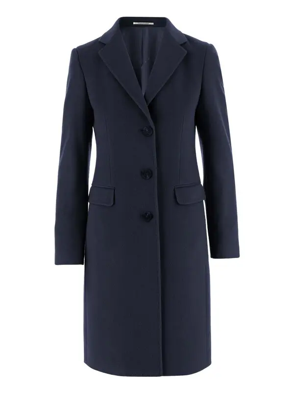 Tagliatore Long-sleeved Coat - Black