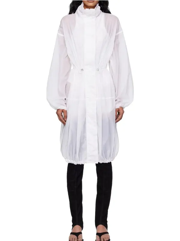 Alaïa Soft Nylon Bubble Parka - White
