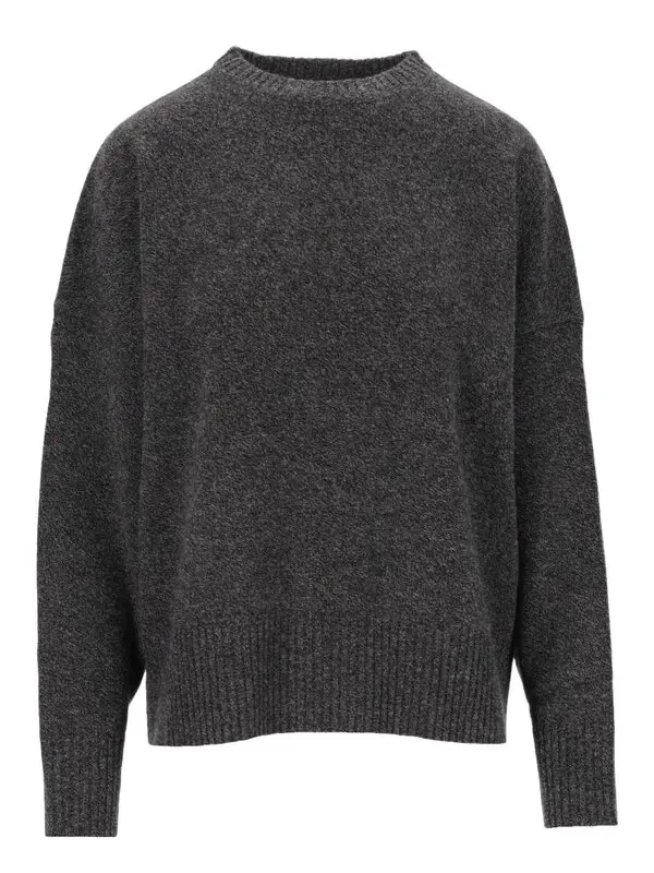 Loulou De Saison Anton Crewneck Knitted Sweater - Grey