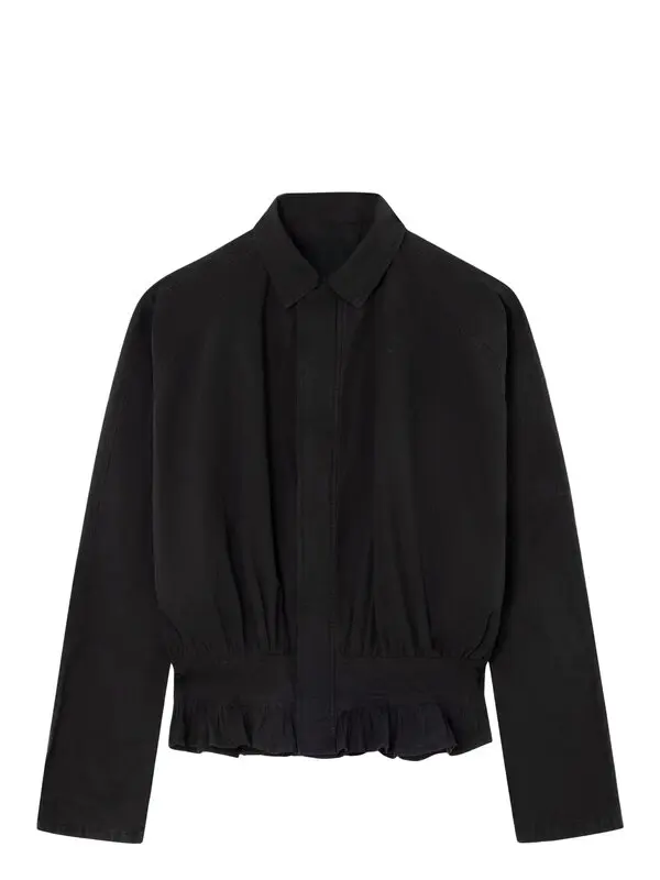 Gimaguas Ruffled Waist Jacket - Black