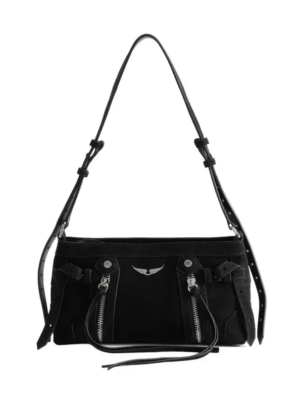 Zadig&Voltaire Madison Mini Suede Shoulder Bag - Black