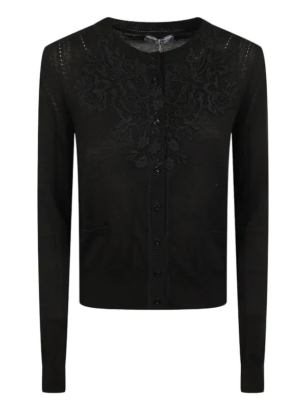 Ermanno Scervino Lace Appliqué Button-up Cardigan - No