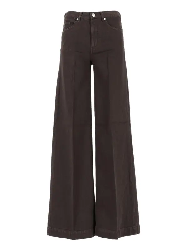 NINE:INTHE:MORNING Nadia Wide-leg Pants - Brown