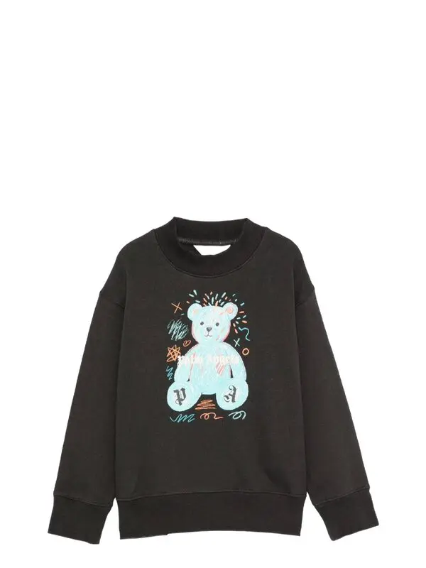 Palm Angels Printed Long-sleeve Hoodie - Black