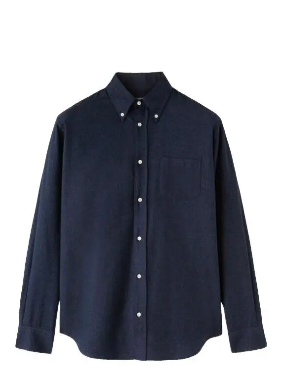 Loro Piana Long Sleeved Buttoned Shirt - Black