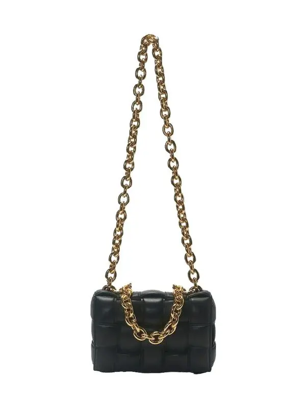 Bottega Veneta The Chain Cassette Shoulder Bag - Black