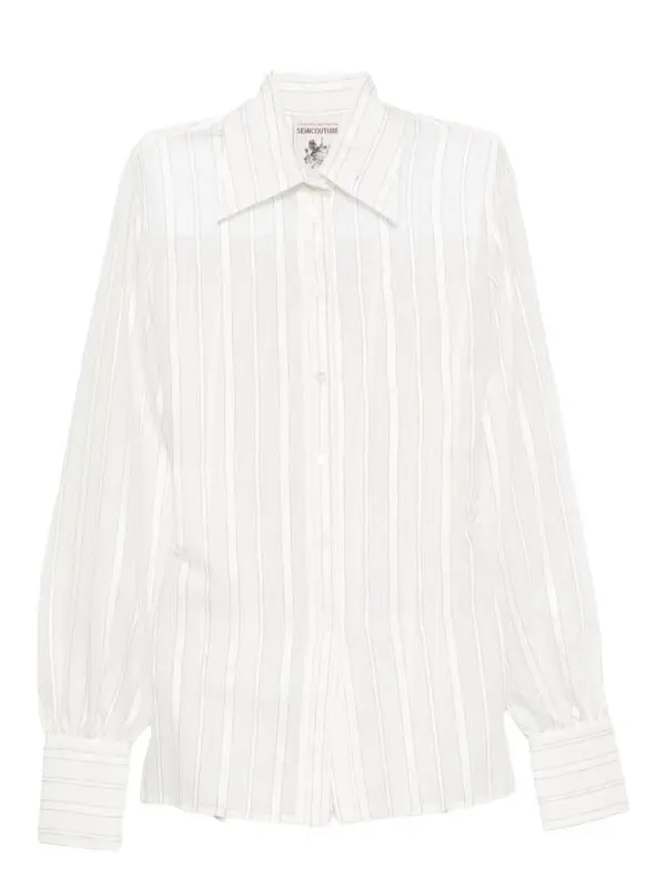 SEMICOUTURE Striped Long-sleeve Shirt - No