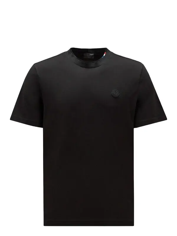 Moncler Logo Patch Crewneck T-shirt - Black