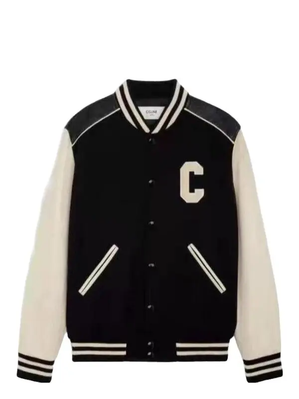Celine Classic Teddy Jacket In Textured Wool - Black