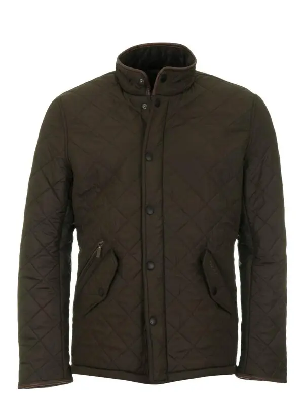 Barbour Powell Quilted High-neck Jacket - Black