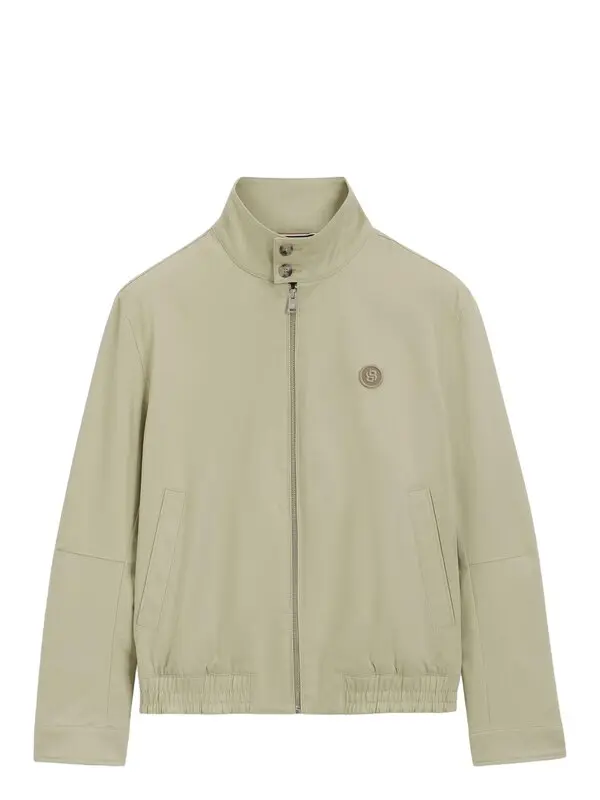 BOSS Water-repellent Mercerized Stretch Cotton Jacket - Khaki