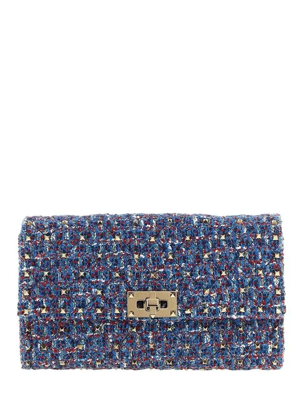 Valentino Garavani Rockstud Spike Shoulder Bag - Blue