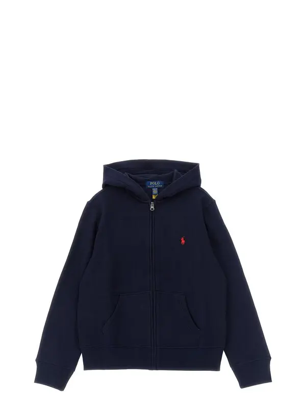 Polo Ralph Lauren Pony Logo Zip Hoodie - Blue