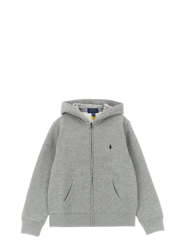 Polo Ralph Lauren Pony Zip-up Hoodie - Gray
