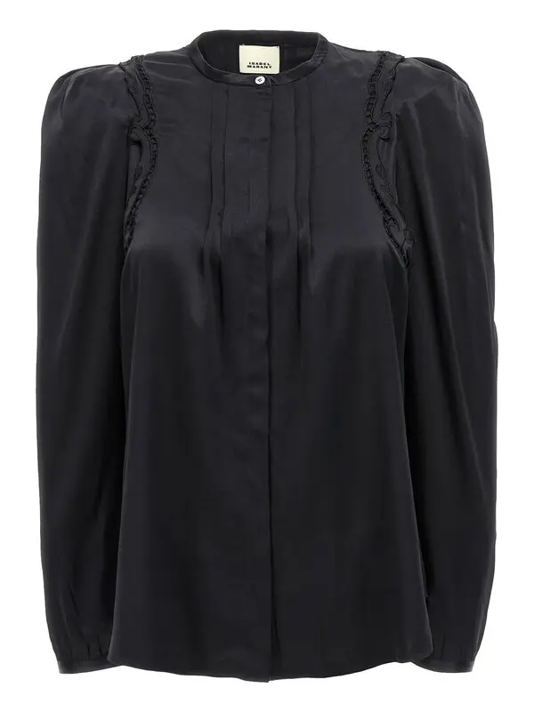 Isabel Marant Étoile Joanea Silk Blend Shirt - Black