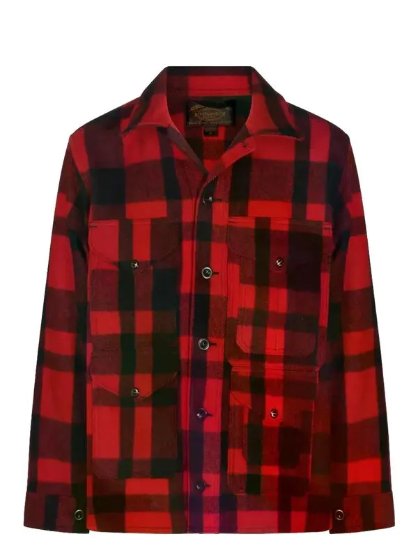 Filson 1940s Mackinaw Check Jacket - Red
