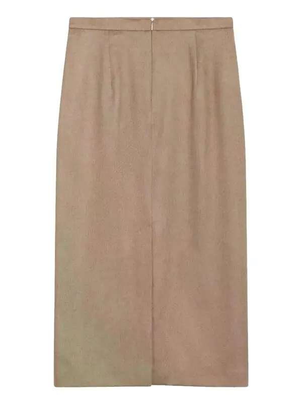 Max Mara High-waisted Midi Skirt - Neutrals