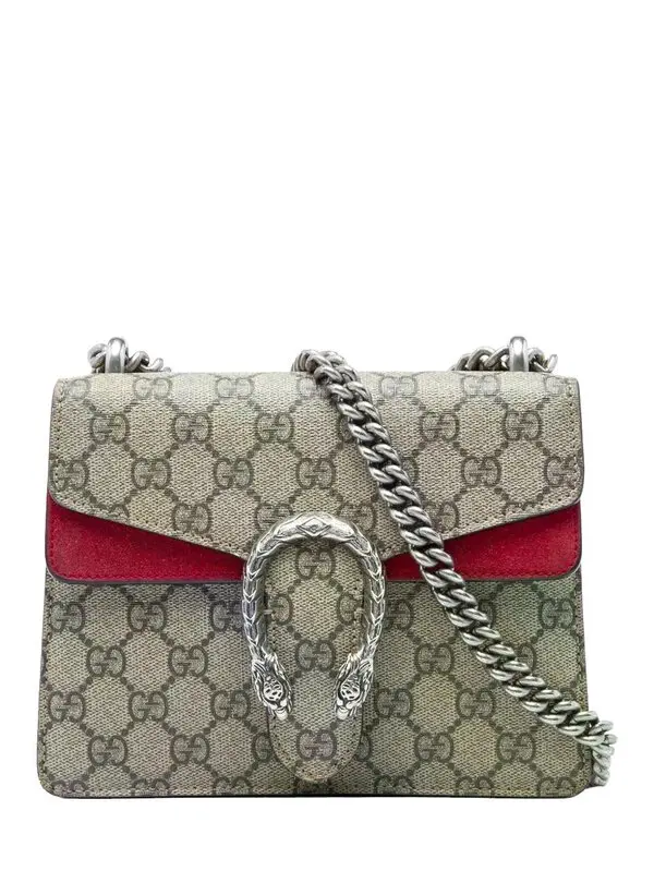 Gucci Small Gg Supreme Dionysus Cross Body Bag - Neutrals