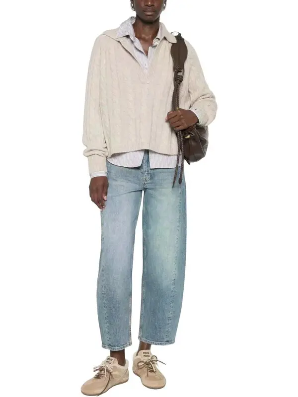 KUJTEN Cable-knit Sweater - Neutrals