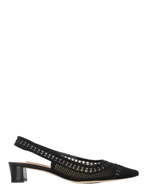 ARTEANA Crochet Mesh Slingback Pumps - Black