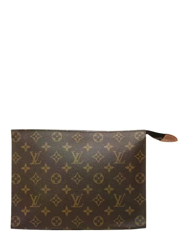 LOUIS VUITTON 1984 Monogram Toiletry Pouch 26 Clutch Bag - Brown