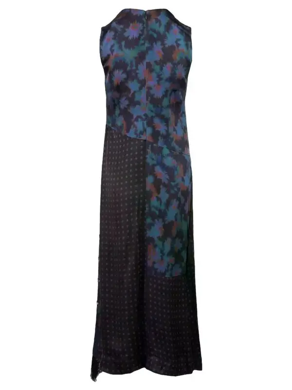 3.1 Phillip Lim Desert Flower Fringed Maxi Dress - Blue