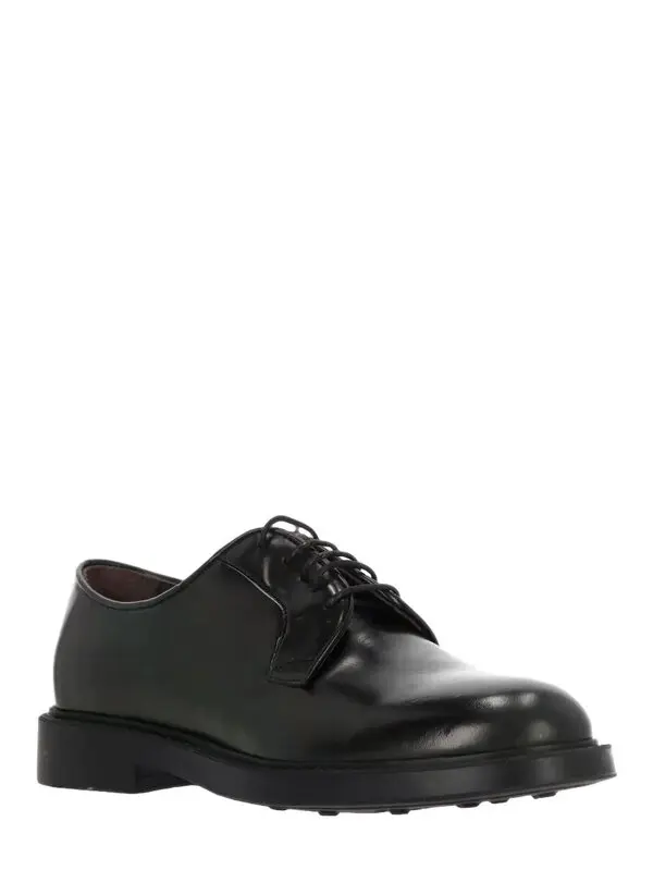 BOEMOS Leather Derby Shoes - Black