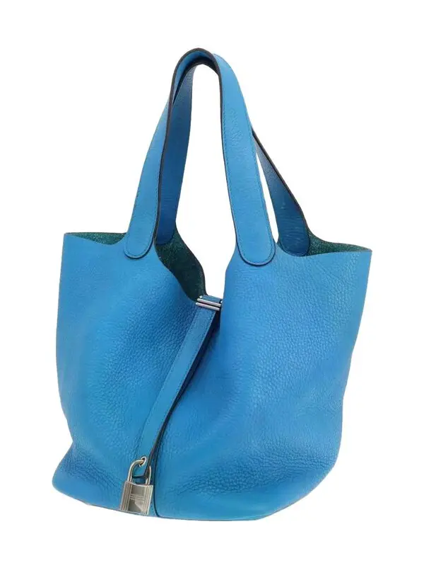 Hermès 2016 Picotin Clémence Tote Bag - Blue