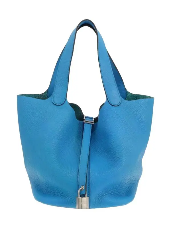 Hermès 2016 Picotin Clémence Tote Bag - Blue