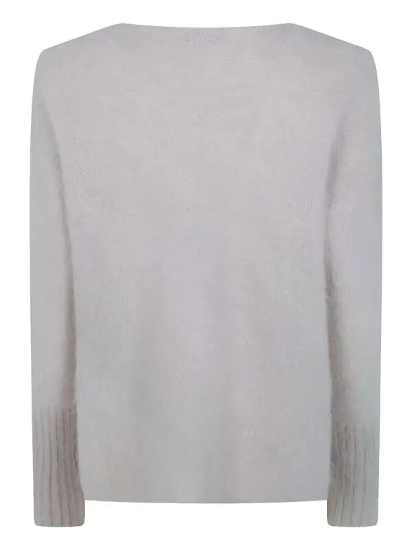 Antonelli Firenze Boat-neck Alpaca Sweater - Grey