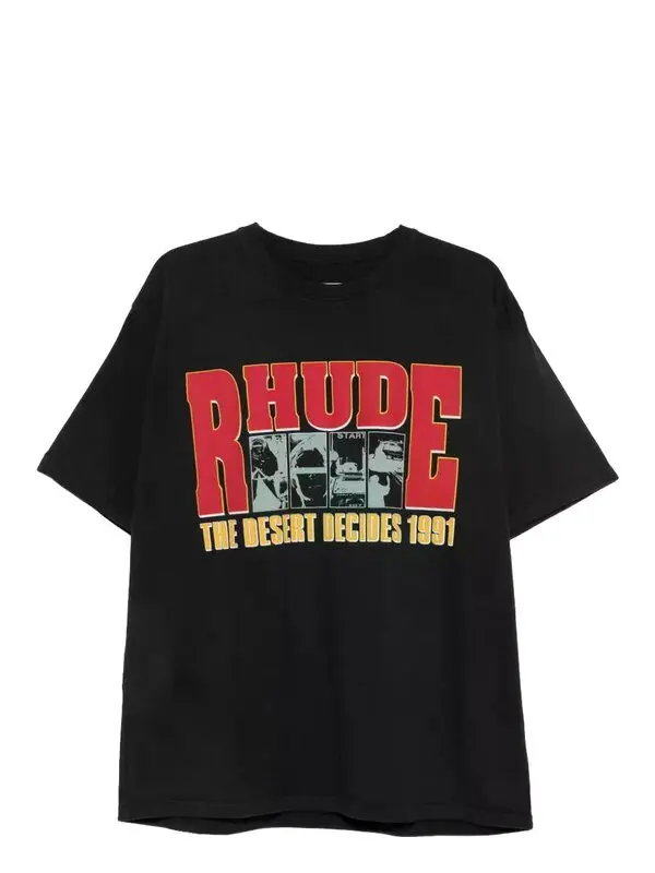 Rhude Desert Decides Graphic-print T-shirt - Black