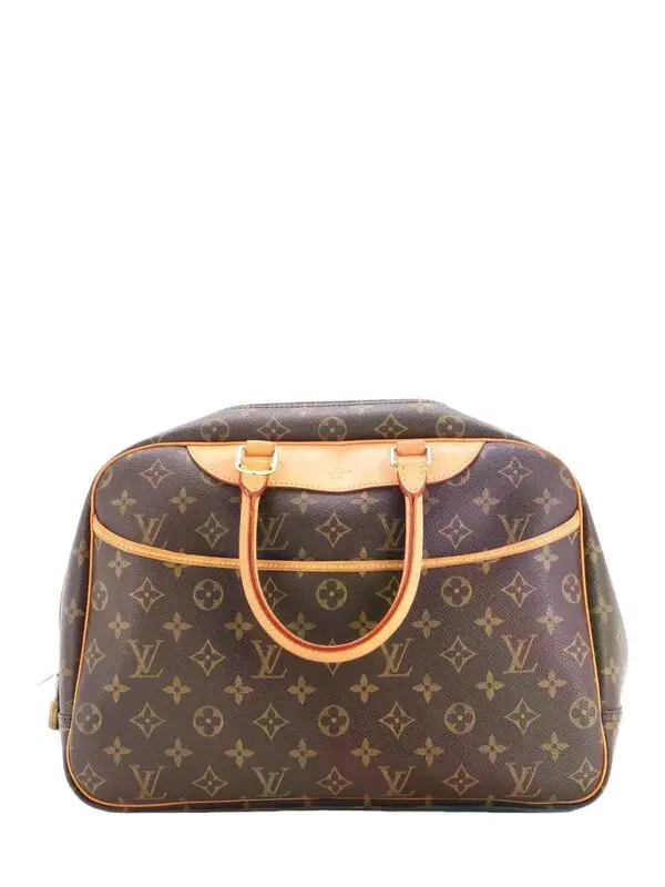 LOUIS VUITTON Deauville Monogram Canvas Handbag - Brown