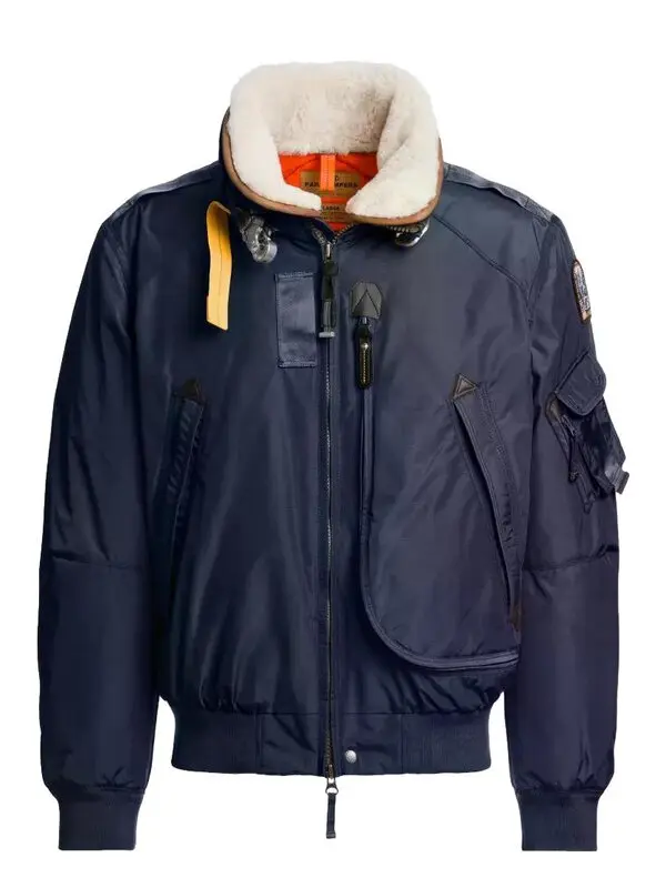 PARAJUMPERS Fire S. Shearling-trim Down Jacket - Blue
