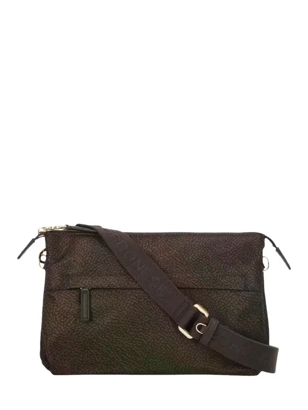 Borbonese Monogram-print Shoulder Bag - Brown