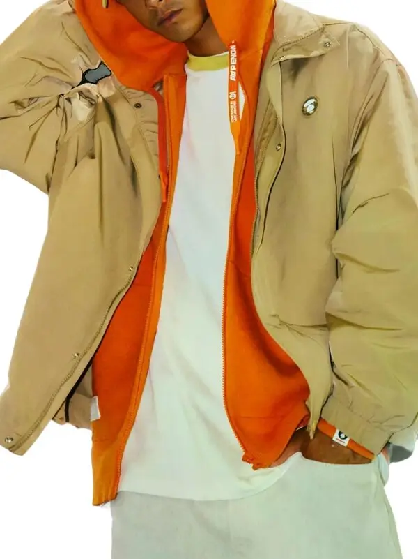 AAPE BY *A BATHING APE Moonface Zip-up Hoodie - Orange