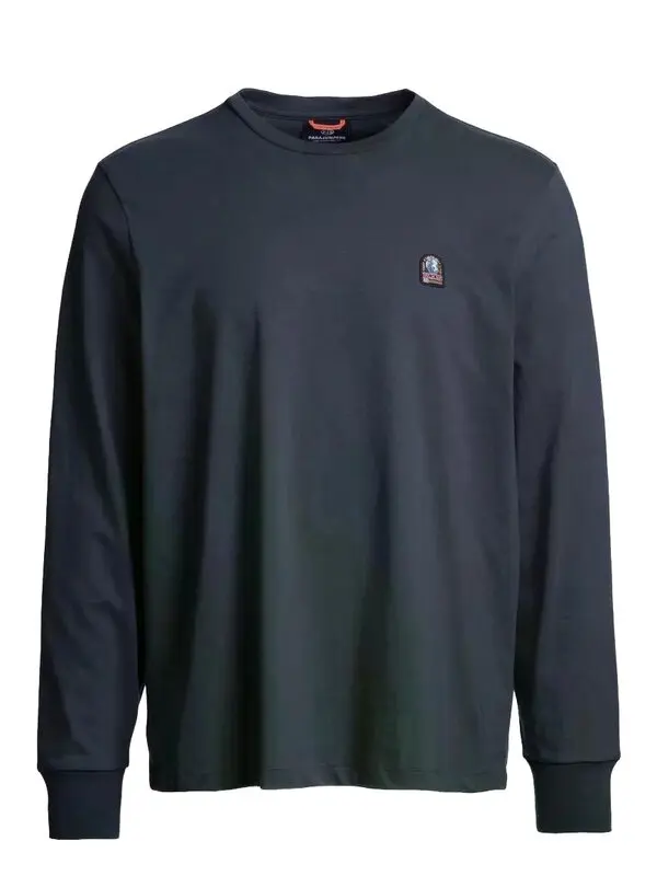 PARAJUMPERS Logo-patch Long-sleeve T-shirt - Blue