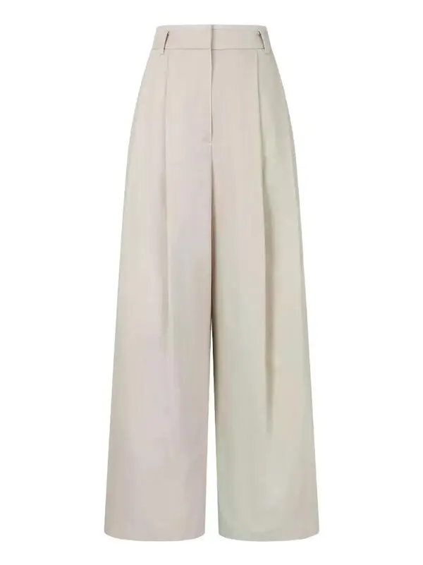 STUDIO TOMBOY Pintuck Wide-leg Trousers - Neutrals