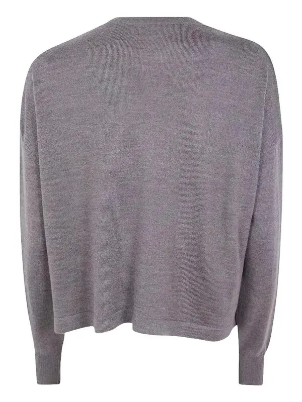 MA'RY'YA Patch-pocket Cardigan - Grey