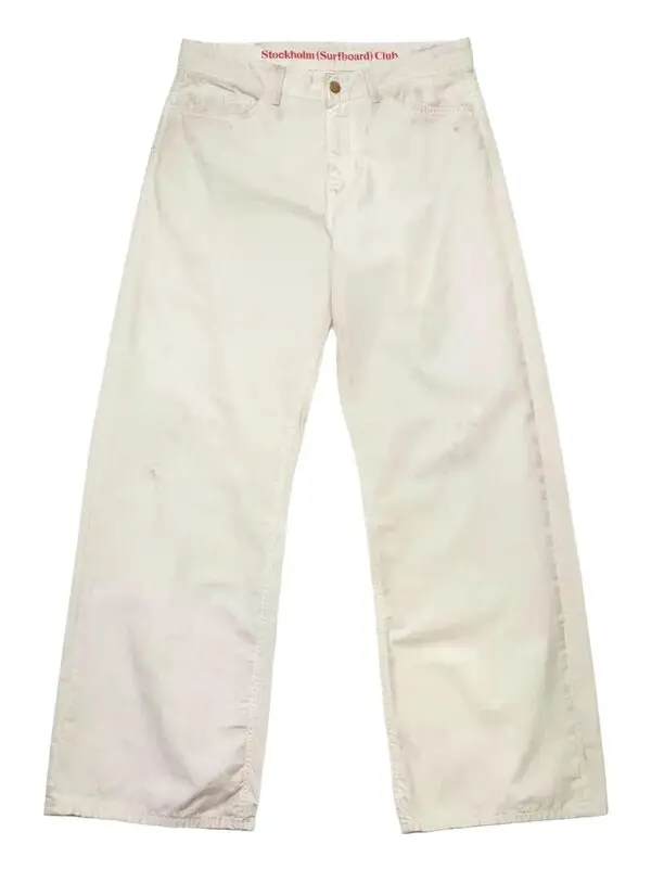 STOCKHOLM SURFBOARD CLUB Ralf Cotton Trousers - White