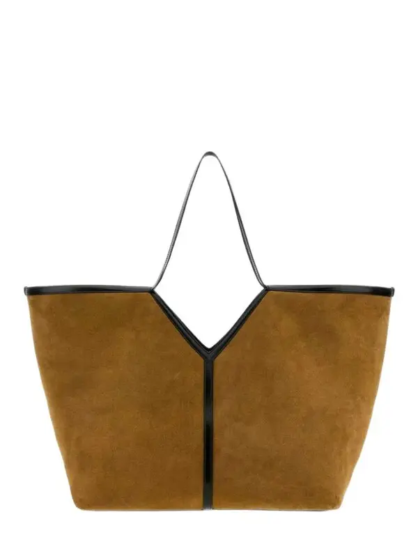 Saint Laurent Suede Tote Bag - Brown