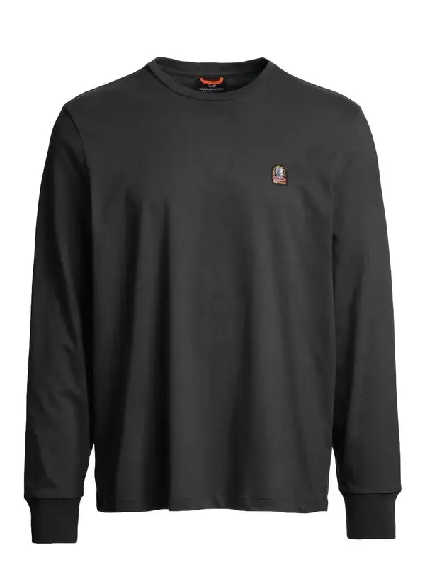 PARAJUMPERS Logo-patch Long-sleeve T-shirt - Black
