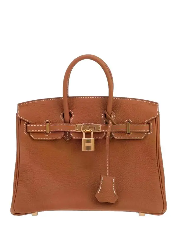 Hermès 2022 25 Birkin Tote Bag - Brown