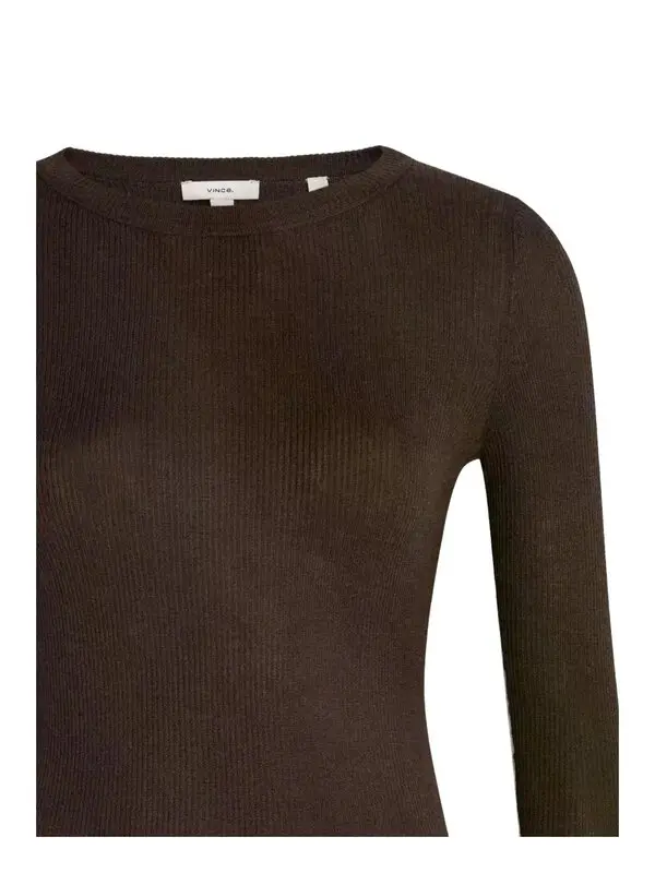 Vince Ribbed-knit Sweater - Brown