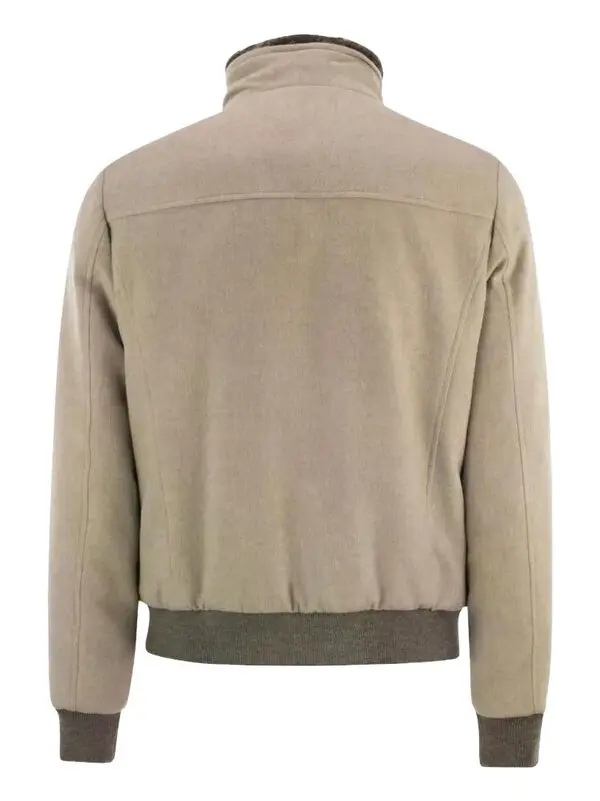 MOORER Bellati Ls9 Bomber Jacket - Neutrals