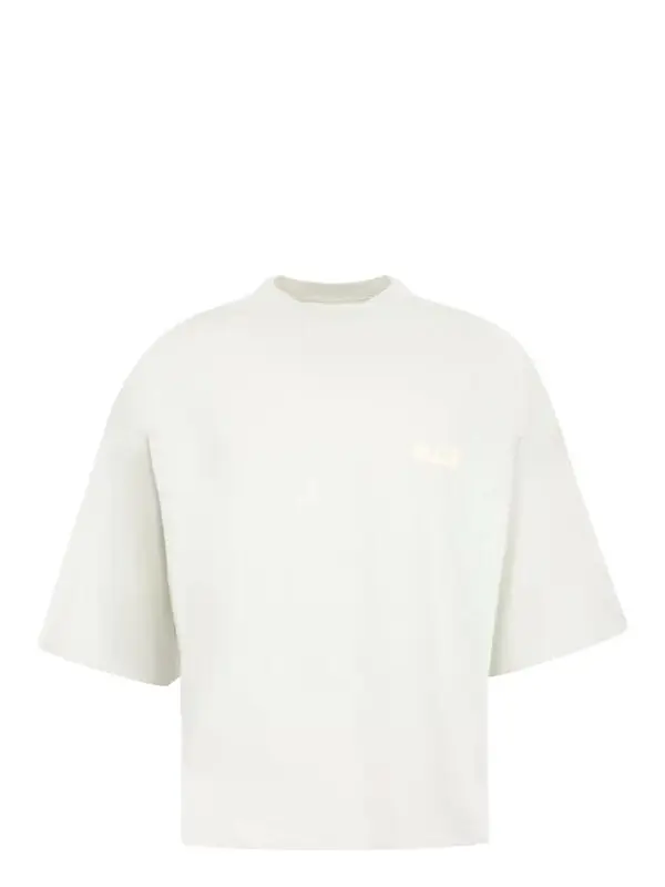 Fear Of God Logo-print Drop-shoulder T-shirt - Neutrals
